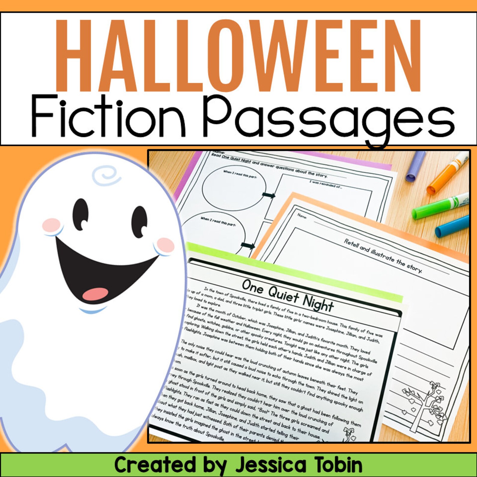 Halloween Reading Comprehension Passages and Writing Activities ...