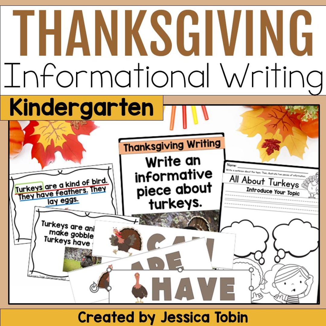 Thanksgiving Turkey Writing Paper Prompts for Kindergarten ...
