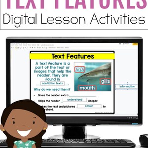 Nonfiction Text Features Digital Worksheets Digital Resources Google ...