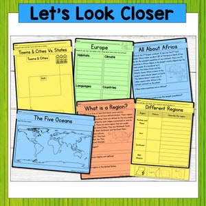 Geography Maps Continents and Oceans, Social Studies Reading Passages ...
