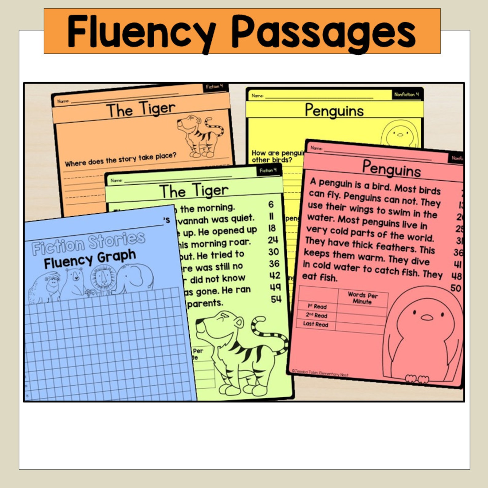 Reading Fluency Passages With Comprehension Questions - Early Fluency ...