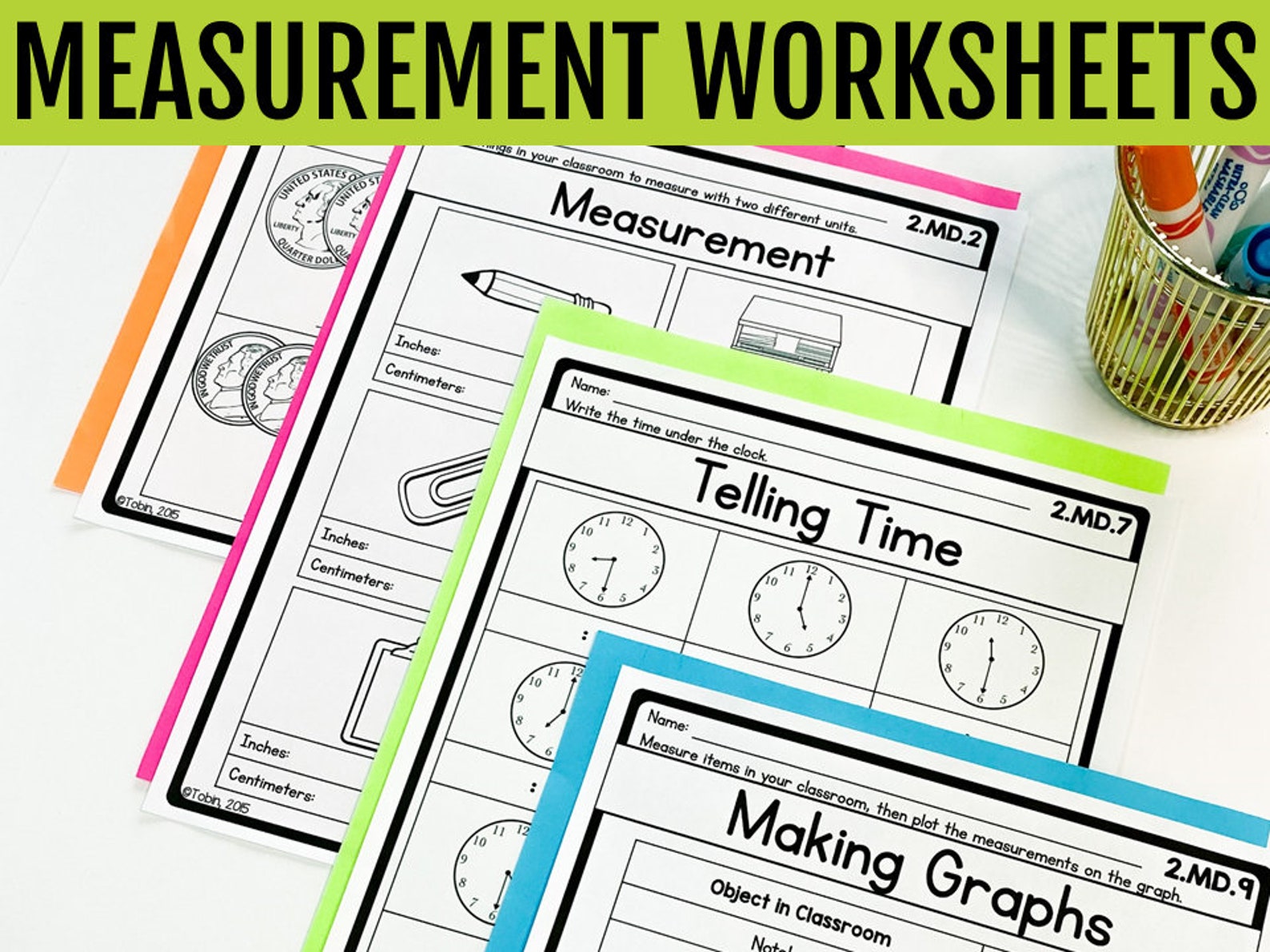 Money Worksheets, Measurement Worksheets, Time Worksheets, 2nd Grade ...