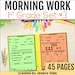 1st Quarter 2nd Grade Morning Work Set 1 Daily Second Grade Math Review ...