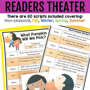 Readers Theater Scripts Reading Comprehension Fluency Passages 1st ...