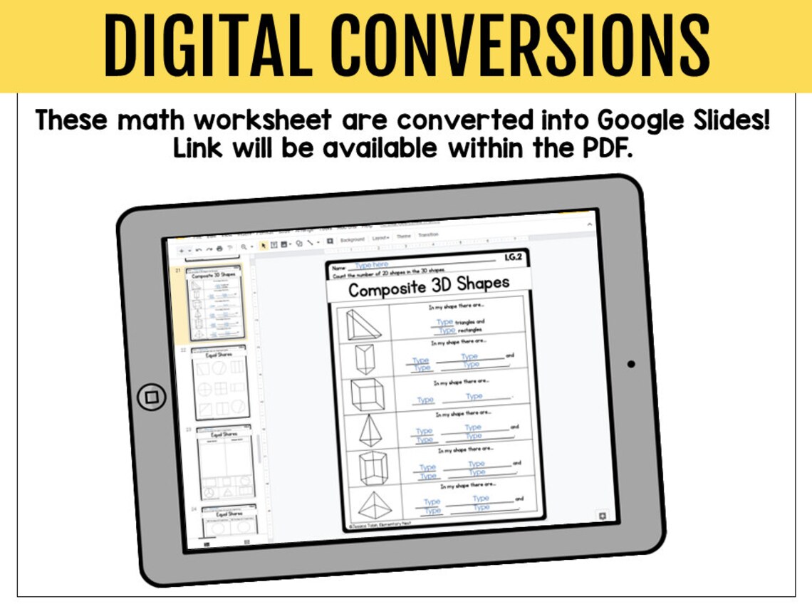 Shapes Worksheets, 3D Shapes Worksheets, 2D & 3D Shapes, 1st Grade Math ...