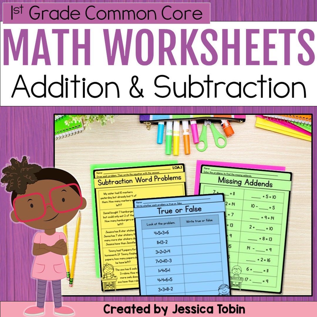 Addition and Subtraction Within 20 Word Problem Addition & Subtraction ...