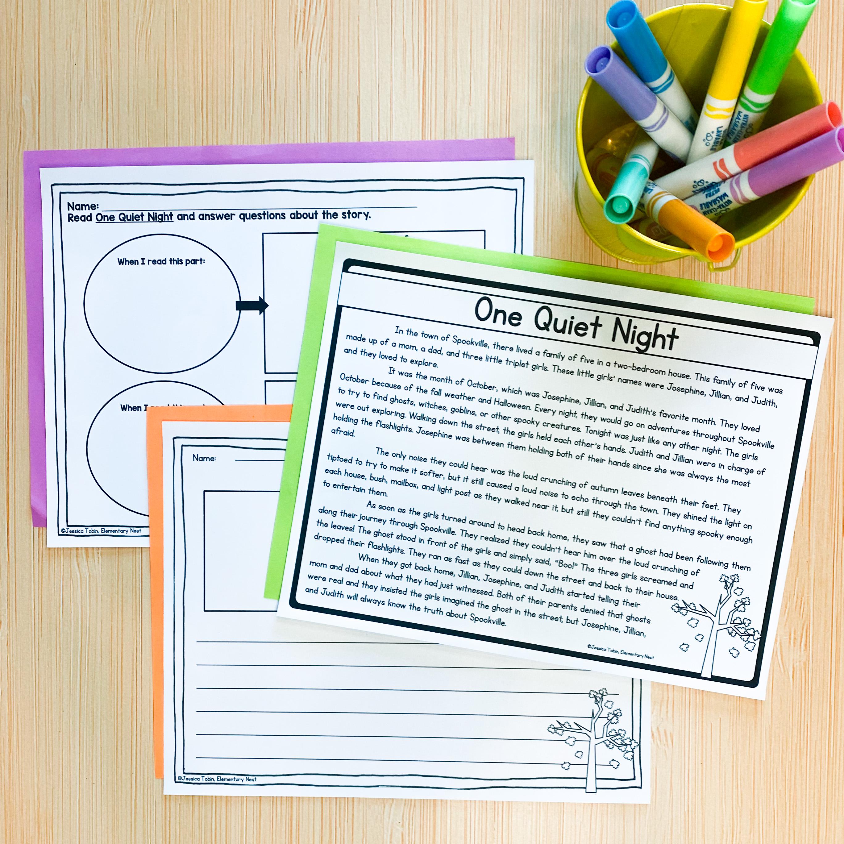 3rd & 2nd Grade Reading Comprehension Fiction Passages With ...