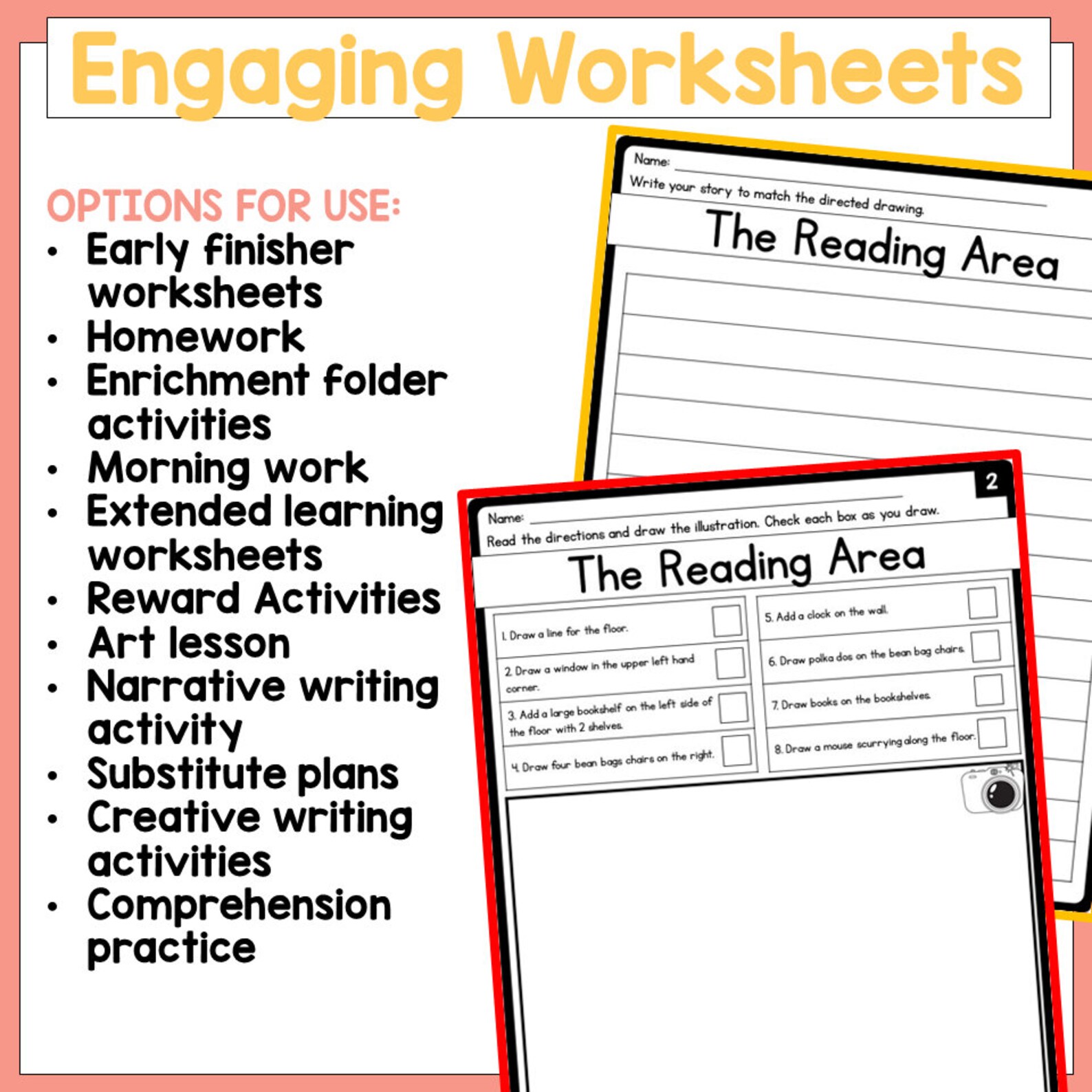 Directed Drawing and Creative Writing Enrichment - Early Finishers ...