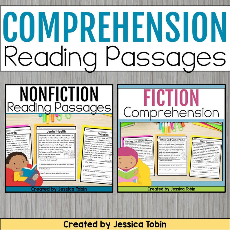 2nd Grade Reading Comprehension Passages & Questions, Fiction and ...