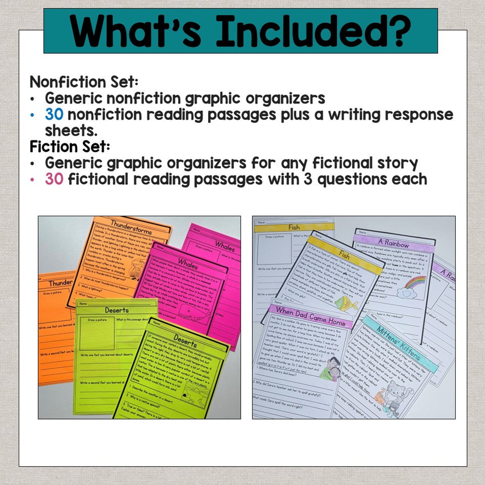 2nd Grade Reading Comprehension Passages & Questions, Fiction and ...