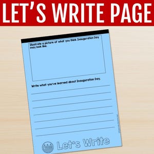 Inauguration Day Craft Reading Flip Book, Inauguration Day 2025 ...