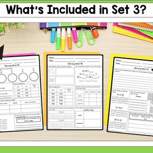 3rd Quarter Third Grade Morning Work - Math, Grammar, Reading Spiral ...