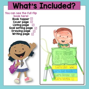 End of the Year Memory Book Writing Craft Flip Book, 1st 2nd Grade ...