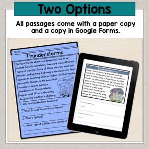 2nd Grade Reading Comprehension Passages & Questions, Fiction and ...
