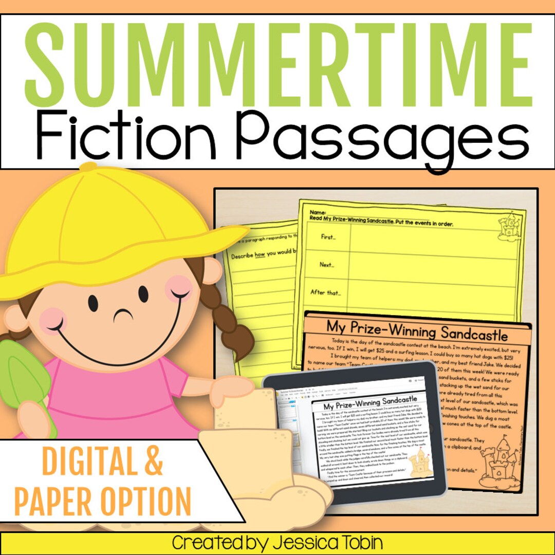 Summer Reading Comprehension, Summer Activities, Writing ...