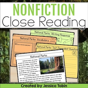 Nonfiction Close Reading Passage 3rd 2nd Grade Reading Comprehension ...