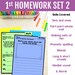 2nd Quarter 1st Grade Homework With Folder Cover, ELA and Math Review ...