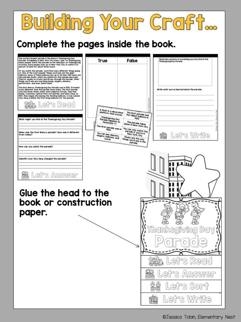 Balloons Over Broadway Activities Macys Thanksgiving Day Parade Craft ...