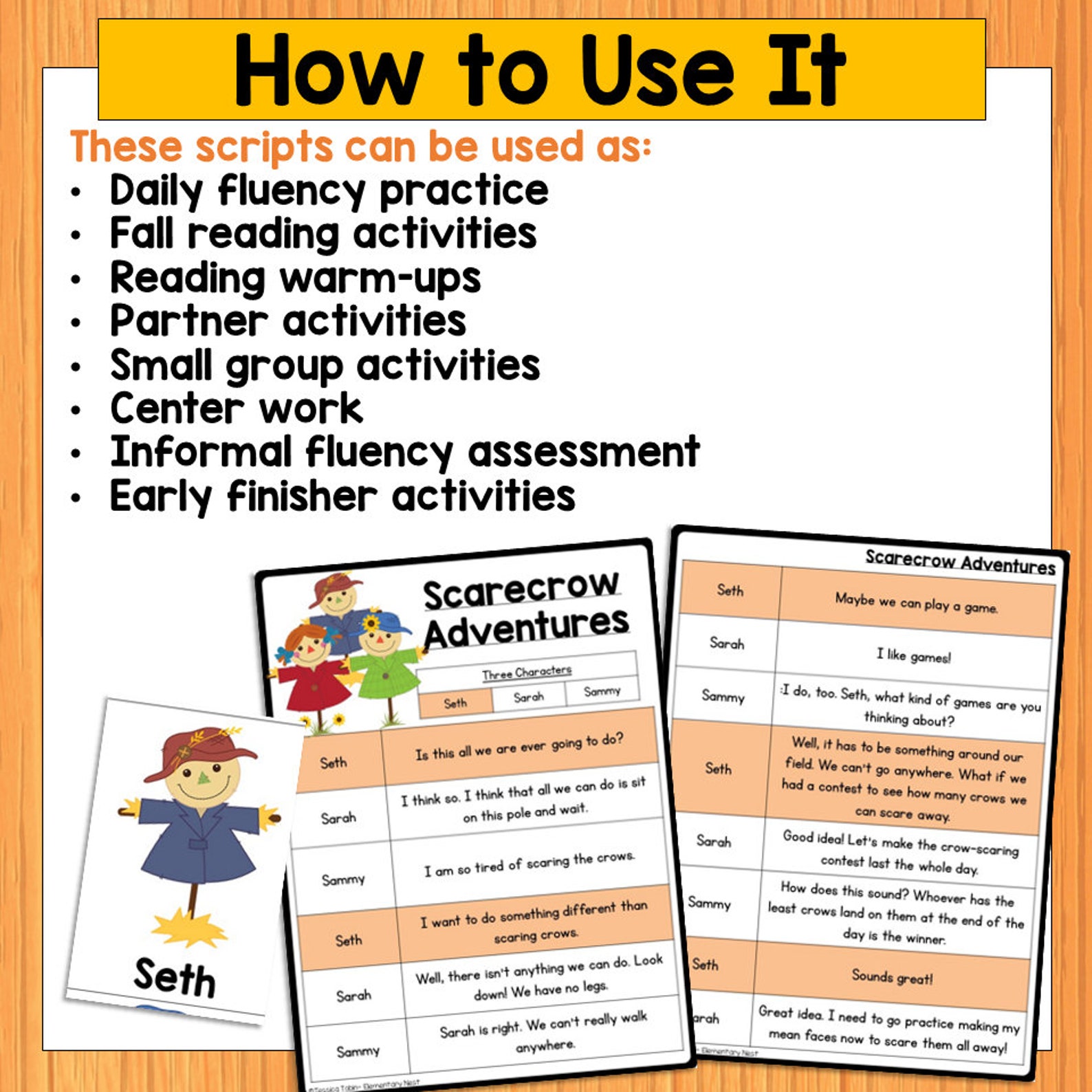 Fall Reader's Theater Scripts and Partner Plays - Autumn Fall Reading ...