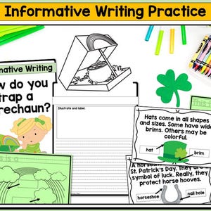 St. Patrick's Day Craftivity Kindergarten Writing, How to Catch a ...
