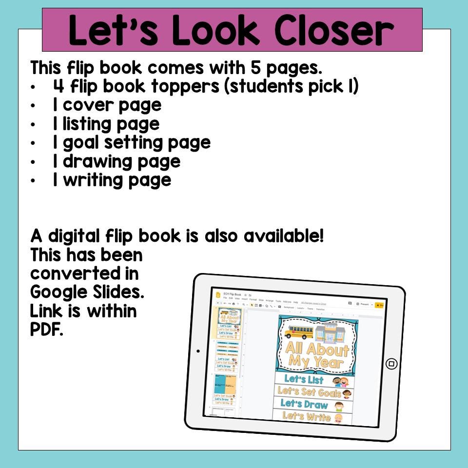 End of the Year Memory Book Writing Craft Flip Book, 1st 2nd Grade ...