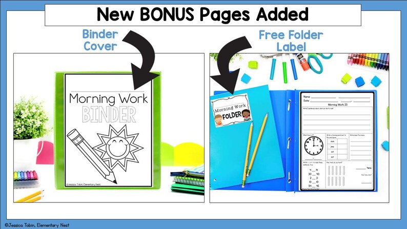 1st Quarter 2nd Grade Morning Work Set 1 Daily Second Grade Math Review ...