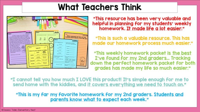 Homework, Homework Sheets With Homework Folder Labels, 2nd Grade ...