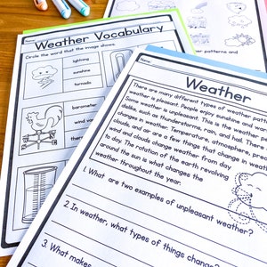 Weather Worksheets: Science Reading Passages and Activities (PDF ...