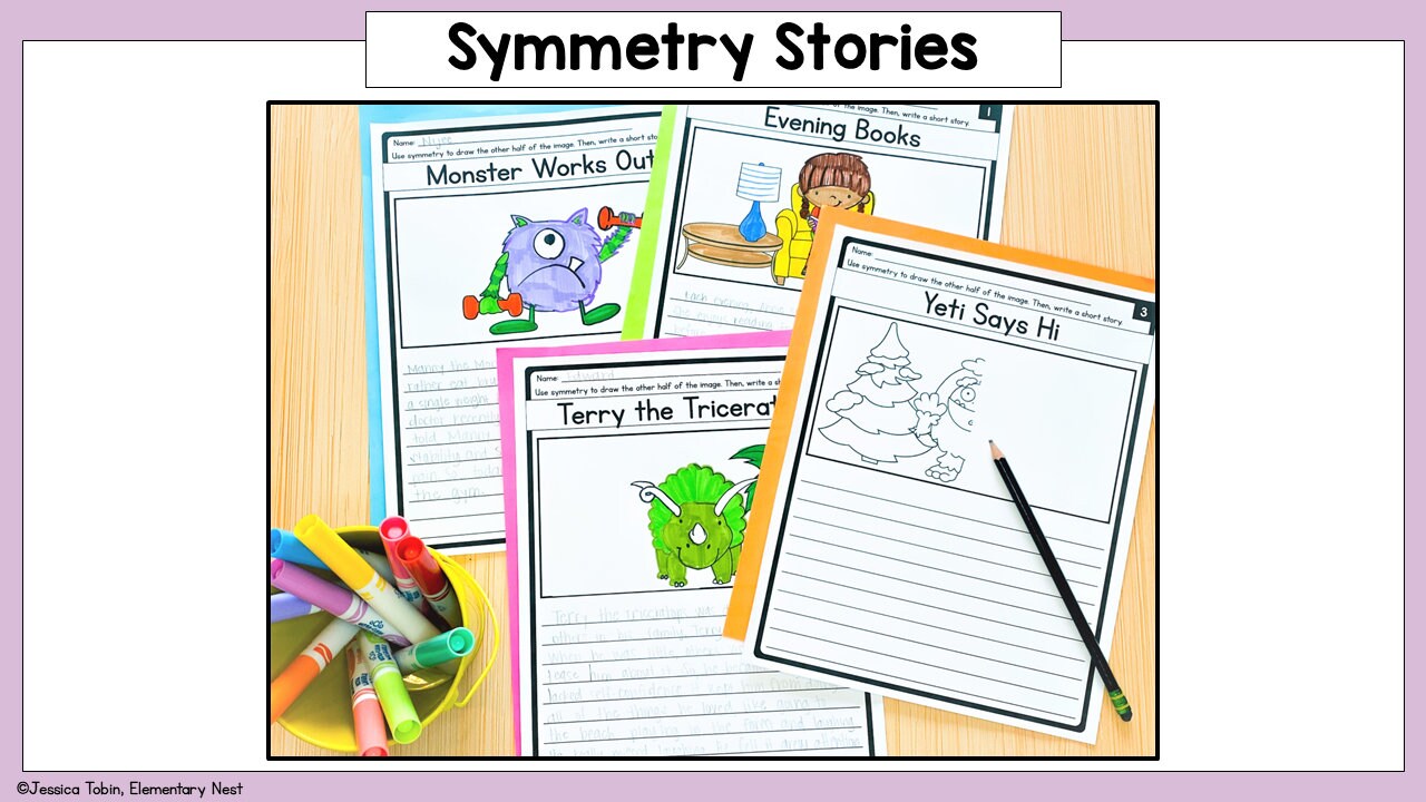 Symmetry Drawing Early Finishers Activities Art Lines of Symmetry, Fast ...