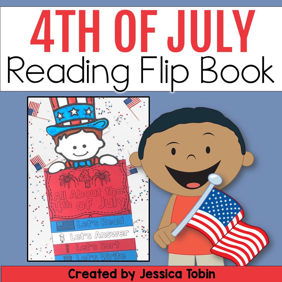 4th of July Craft Flip Book, July 4th Independence Day Reading and ...