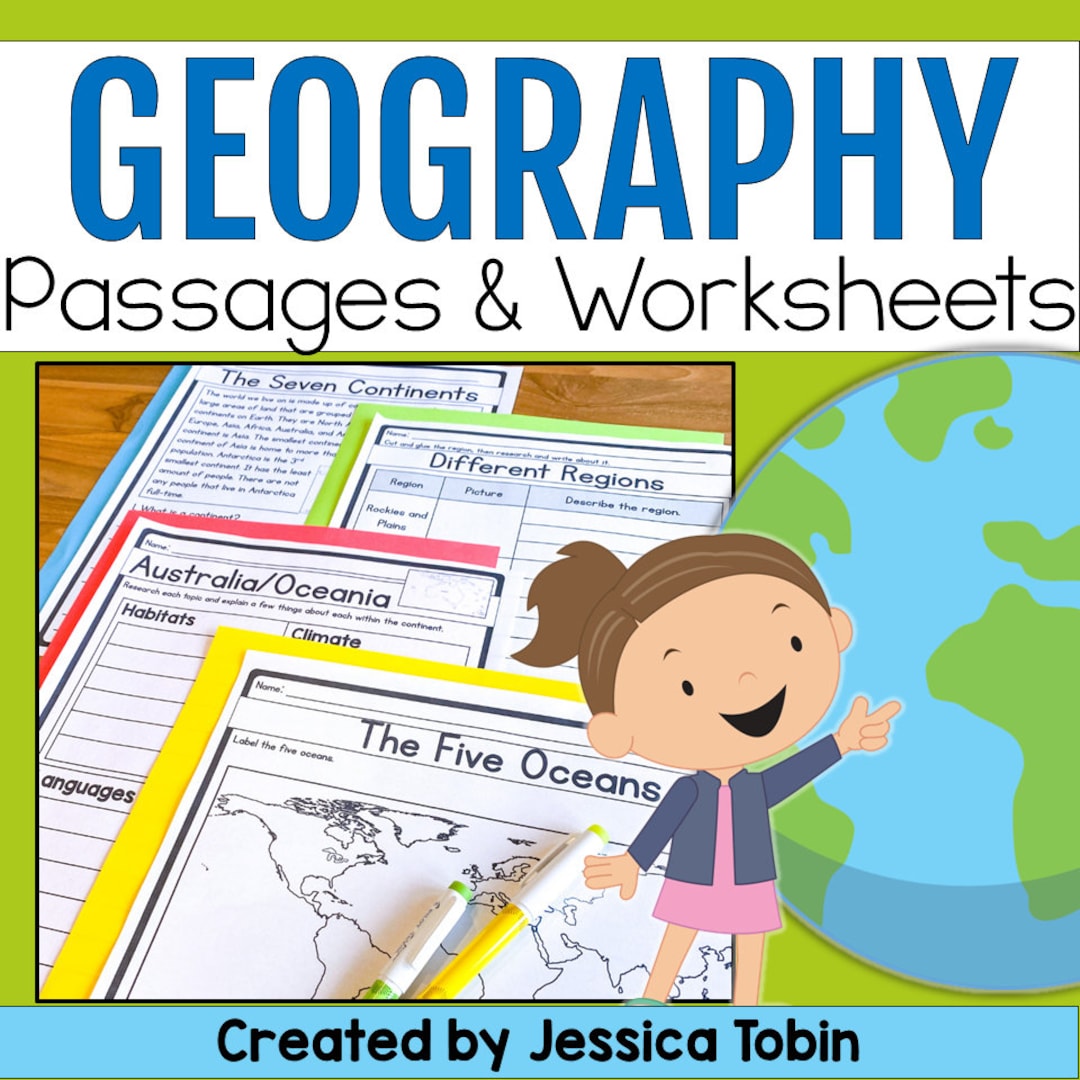 Geography Maps Continents and Oceans, Social Studies Reading Passages ...