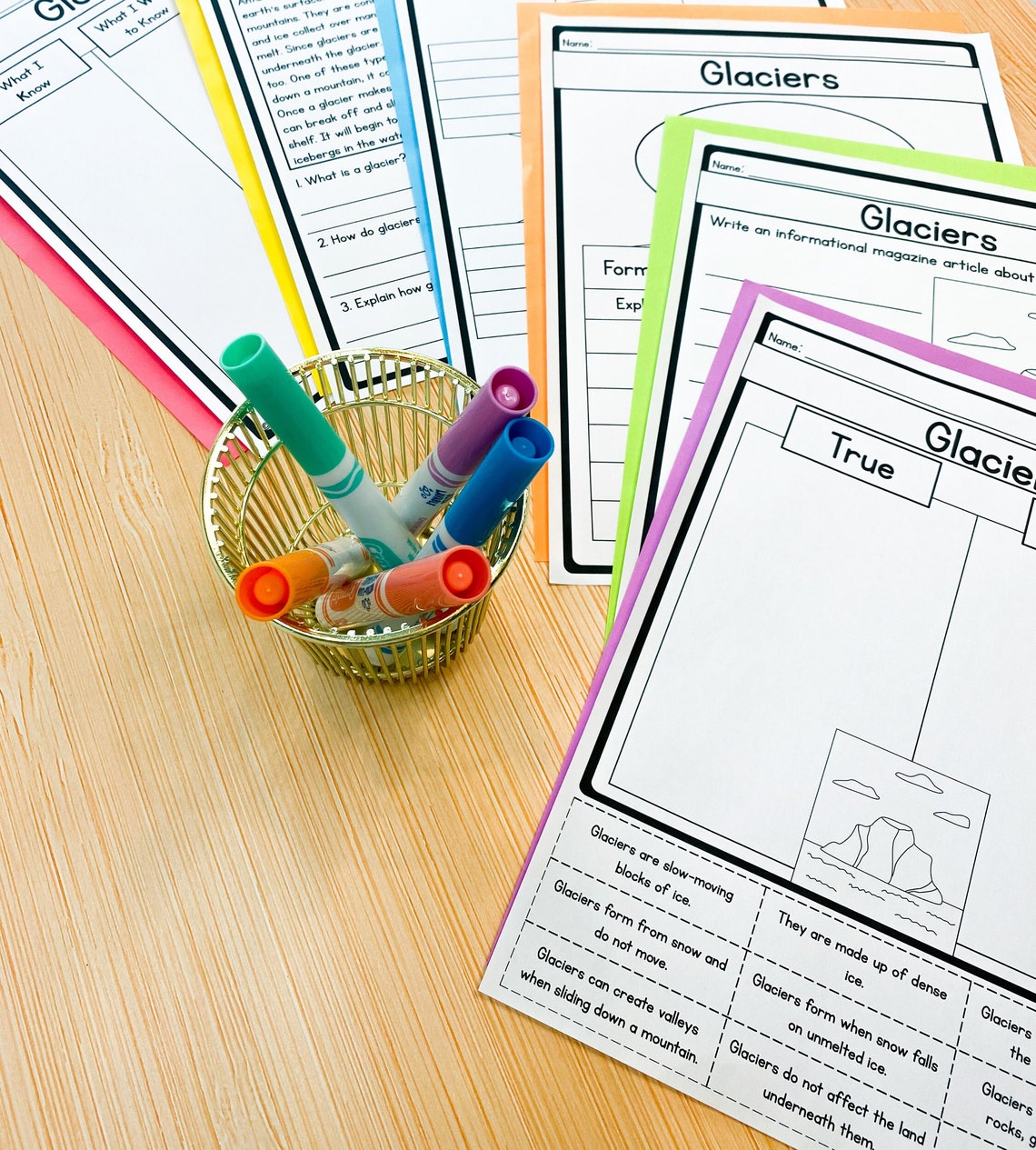 Landform Worksheets Activities and Reading 2nd and 3rd Grade Landforms ...