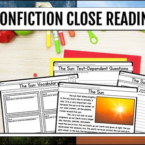 Nonfiction Close Reading Passage 3rd 2nd Grade Reading Comprehension ...