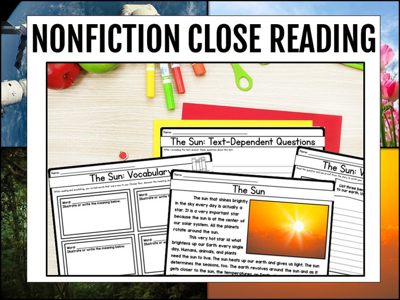 Nonfiction Close Reading Passage 3rd 2nd Grade Reading Comprehension ...