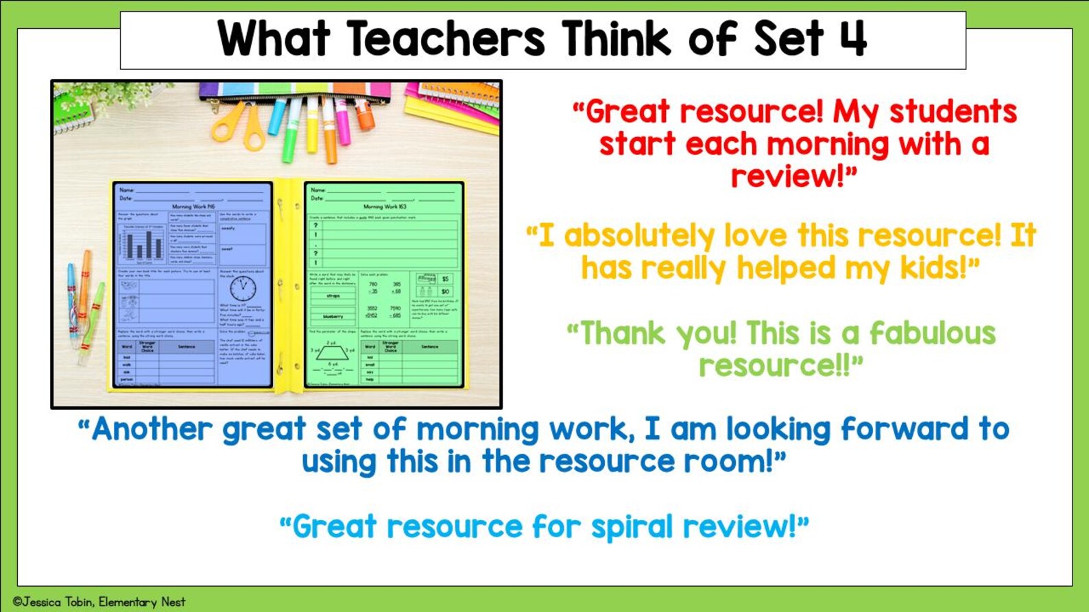 4th Quarter Morning Work 3rd Grade - Math, Phonics, ELA Review ...