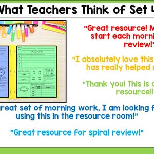 4th Quarter Morning Work 3rd Grade - Math, Phonics, ELA Review ...