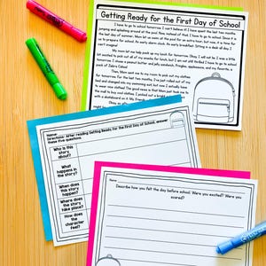 3rd & 2nd Grade Reading Comprehension Fiction Passages With ...