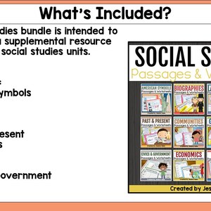 Social Studies Worksheets Social Studies Reading 2nd & 3rd Grade Social ...