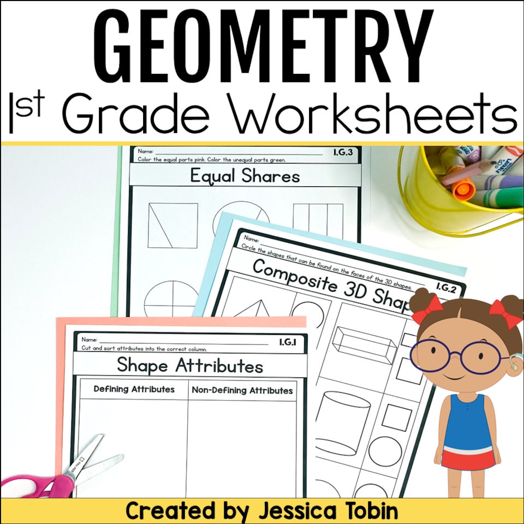 Shapes Worksheets, 3D Shapes Worksheets, 2D & 3D Shapes, 1st Grade Math ...