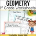 1st Grade Geometry Worksheets: 2D & 3D Shapes (PDF) - Etsy