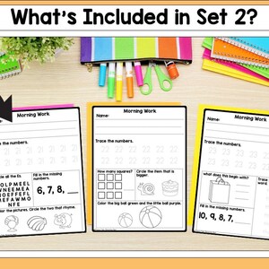 2nd Quarter Kindergarten Morning Work - Math, Grammar, and Reading ...