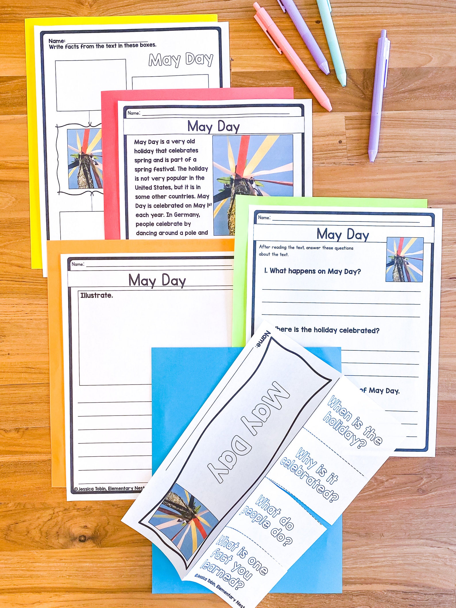 All-year Holidays Around the World Reading Activities, Social Studies ...