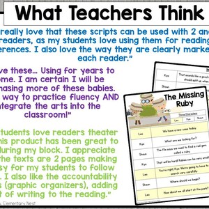 Readers Theater Scripts Reading Comprehension Fluency Passages 1st ...