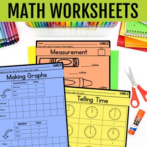 Telling Time Worksheets, Measurement Worksheets, Graphing - 1st Grade ...