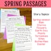Spring Reading Comprehension Differentiated Passages, Easter, Earth Day ...
