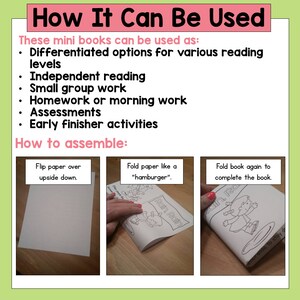 Spring Reading Activities - Spring Mini Book Readers Fiction ...