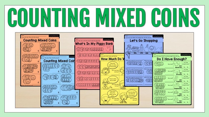 Counting Money Worksheets, Money Word Problems, Do I Have Enough Money ...