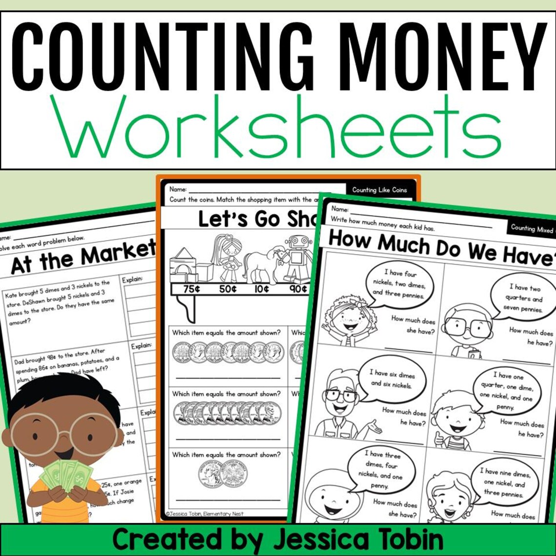 Counting Money Worksheets, Money Word Problems, Do I Have Enough Money ...