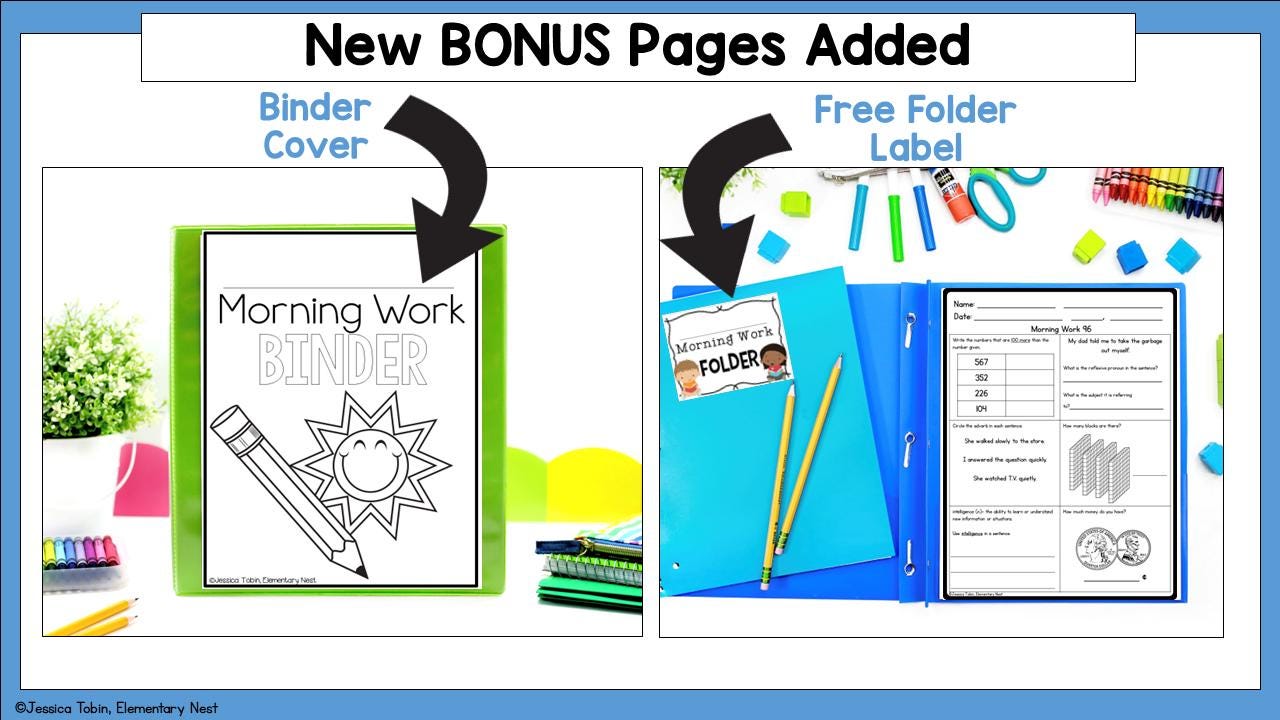 3rd Quarter 2nd Grade Morning Work - Math, Grammar, ELA Spiral Review ...