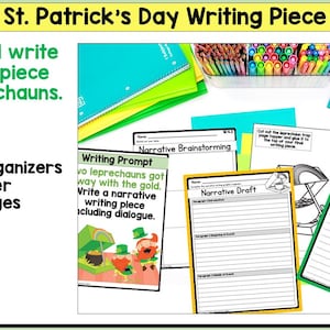 St. Patrick's Day Writing, Narrative Writing Graphic Organizer 3rd 4th ...